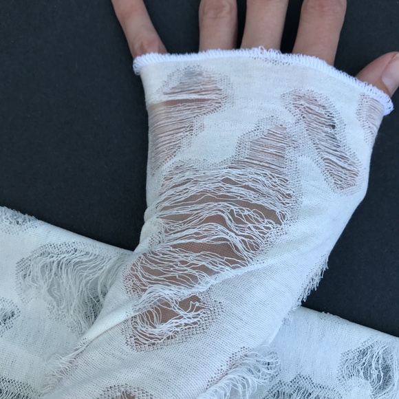 Hand Crafted | Accessories | Mummy Ripped Gloves Sheer Gauze Arm Wraps ...